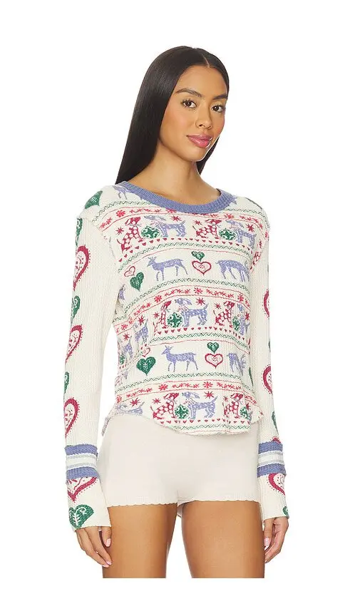 Free People We The Free Blissful Layering Tee - Snowdrop Combo