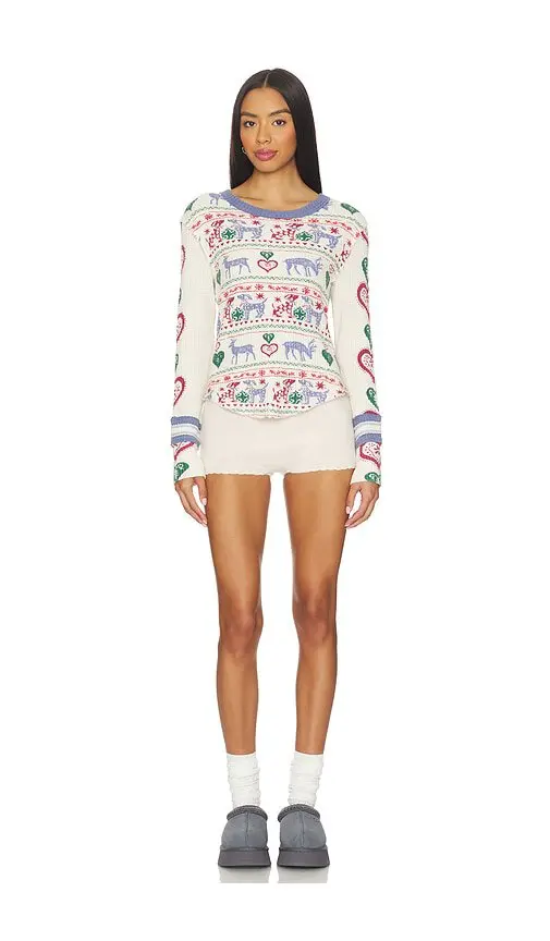 Free People We The Free Blissful Layering Tee - Snowdrop Combo