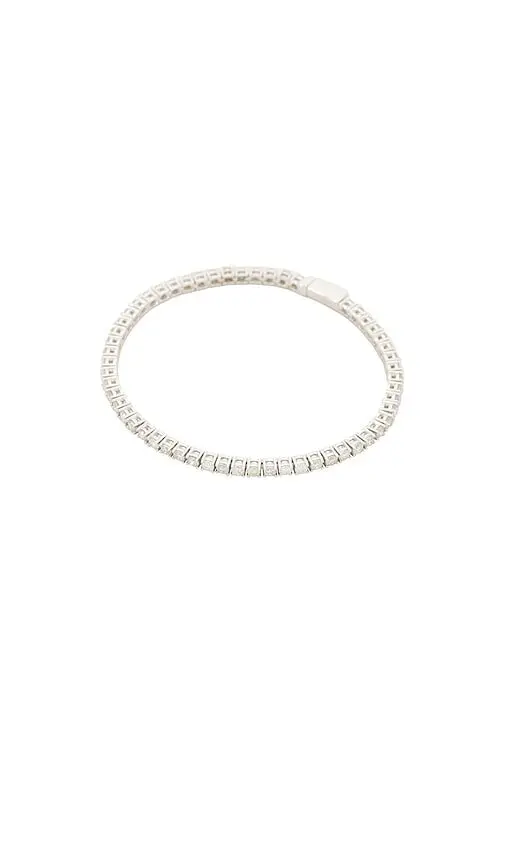 HEAVEN MAYHEM Lab Grown Tennis Bracelet - Silver