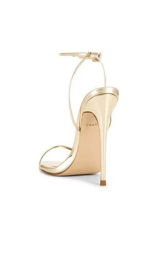 Femme La Metallic Strappy Stiletto Sandals