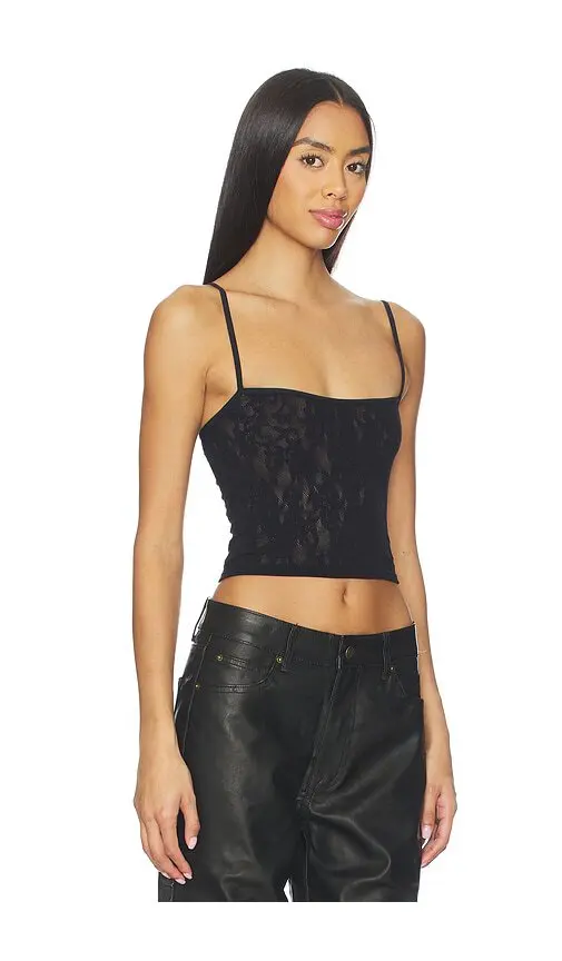 SKIMS Warp Knit Lace Cropped Cami