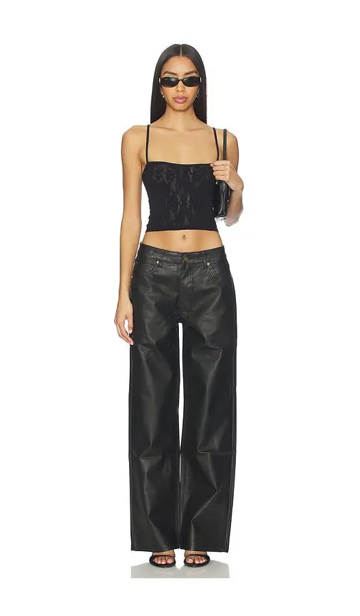 SKIMS Warp Knit Lace Cropped Cami