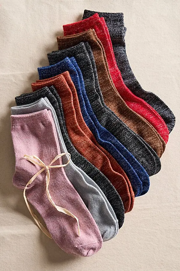 Free People Lurex Sock Bundle - Royal Pack