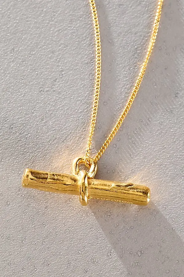 BY GEORGIA Toggle Pendant Necklace - Gold
