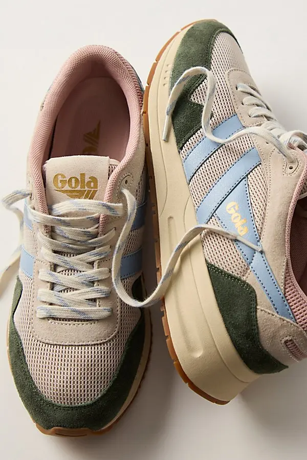 Gola Delta Sneakers - Off White/dark Khaki/air