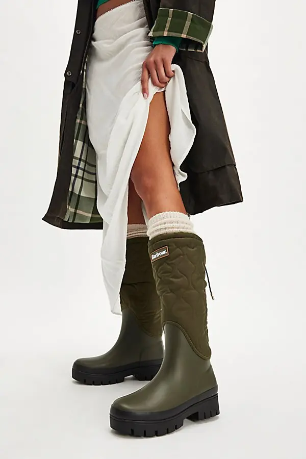 Barbour Marnie Quilted Tall Wellington Boots