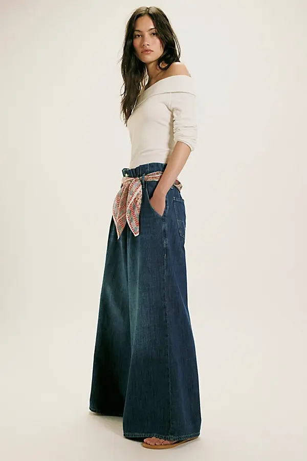 Free People We The Free Forager Super Wide-leg Jeans - Nomad