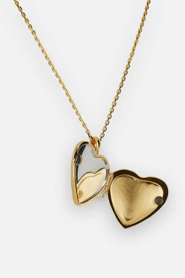 Emilio Pucci Heart Sautoir Necklace - Gold