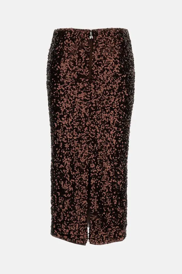 ROTATE BY BIRGER CHRISTENSEN Sequin-embroidered Pencil Skirt - Multicolore