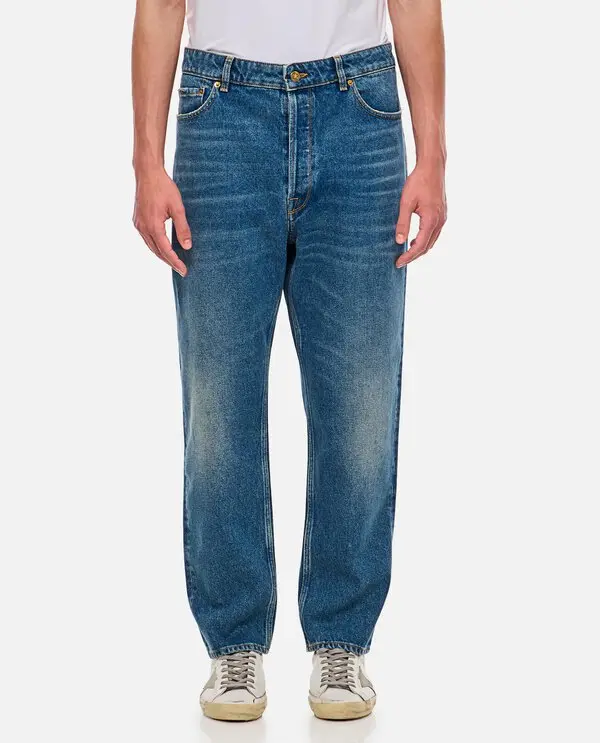 GOLDEN GOOSE Denim Happy Medium Stone Washed