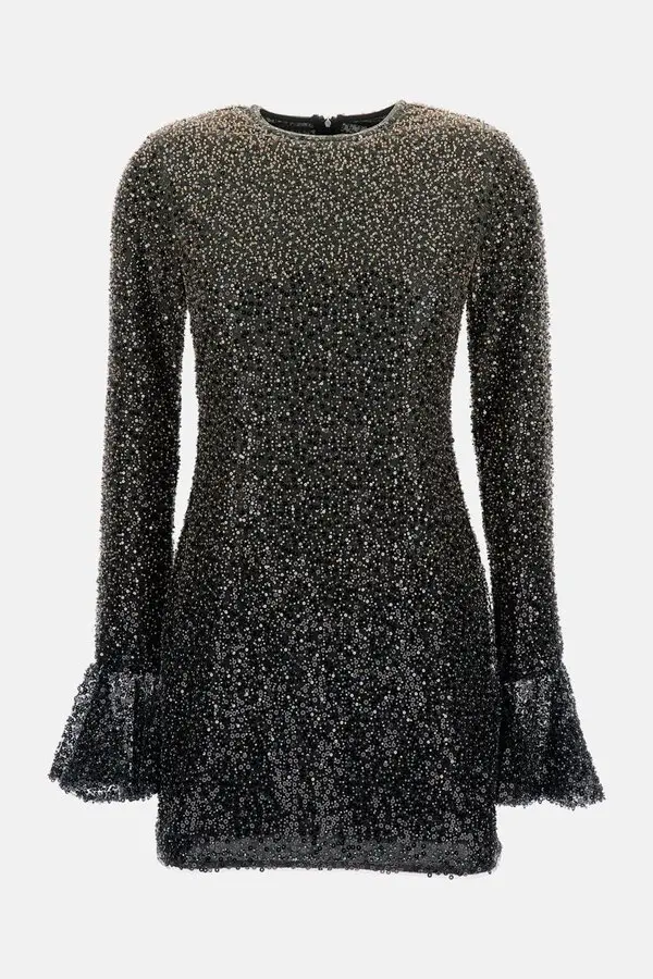ROTATE BY BIRGER CHRISTENSEN Beaded Mini Dress