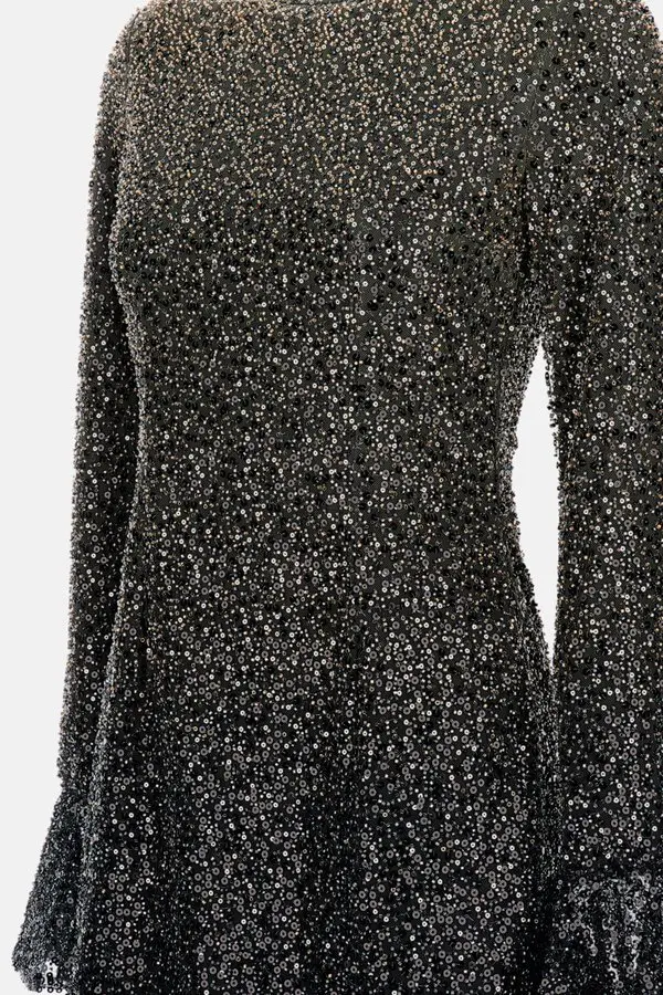 ROTATE BY BIRGER CHRISTENSEN Beaded Mini Dress - Multicolor