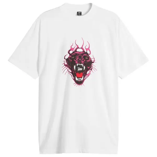 PATTA Fire Panther T-shirt - White