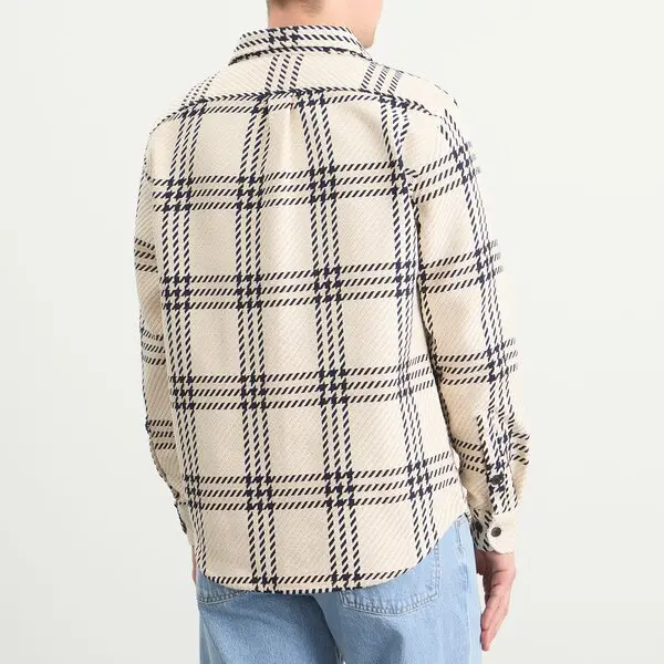 Portuguese Flannel Upper Overshirt - Ecru