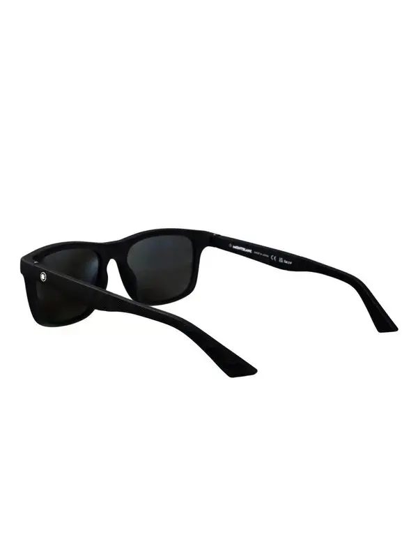 Montblanc Rectangle Logo Sunglasses - Black