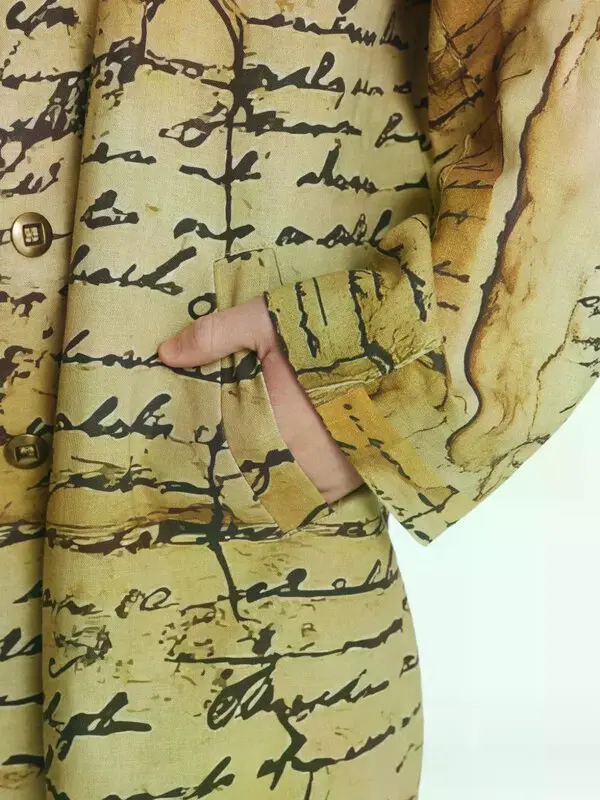 IRINA VOINEA Printed Coat