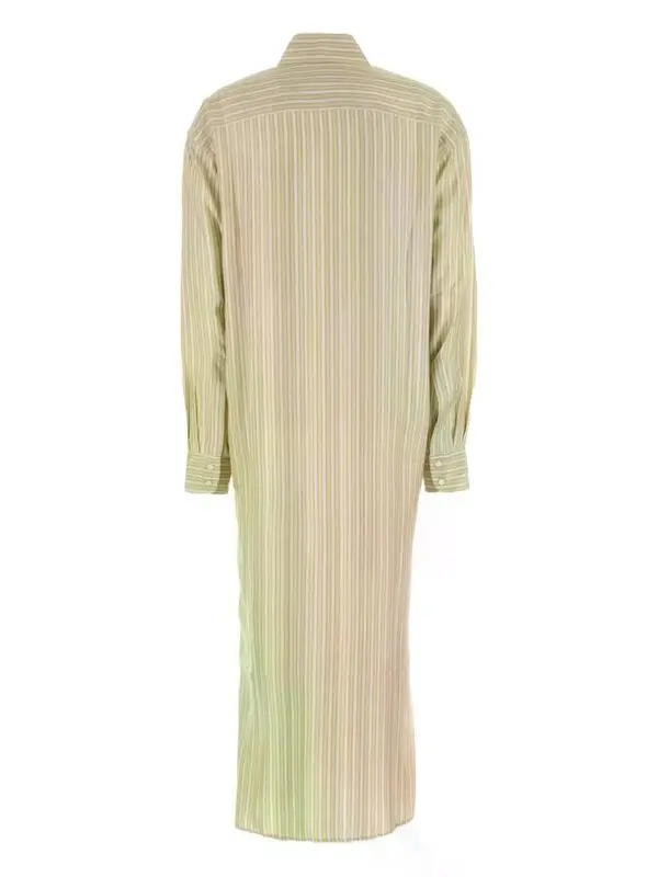 Le Kasha Striped Silk Shirt Dress