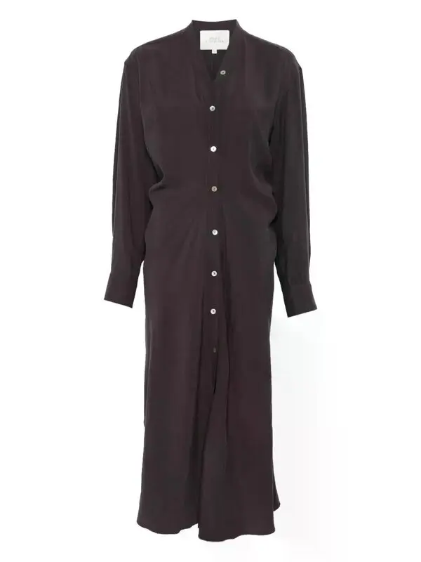 Studio Nicholson Fiore Midi Shirt Dress - Brown