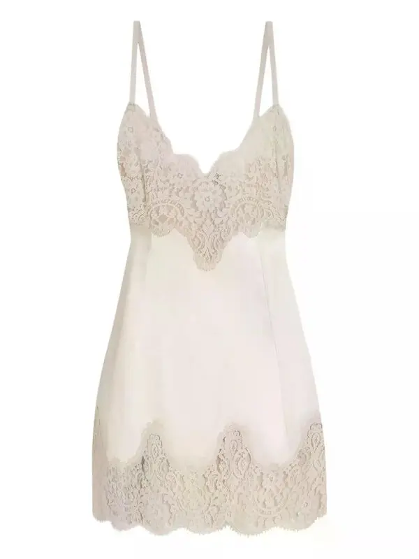 Dolce & Gabbana Sleeveless Mini Slip Dress - Neutrals
