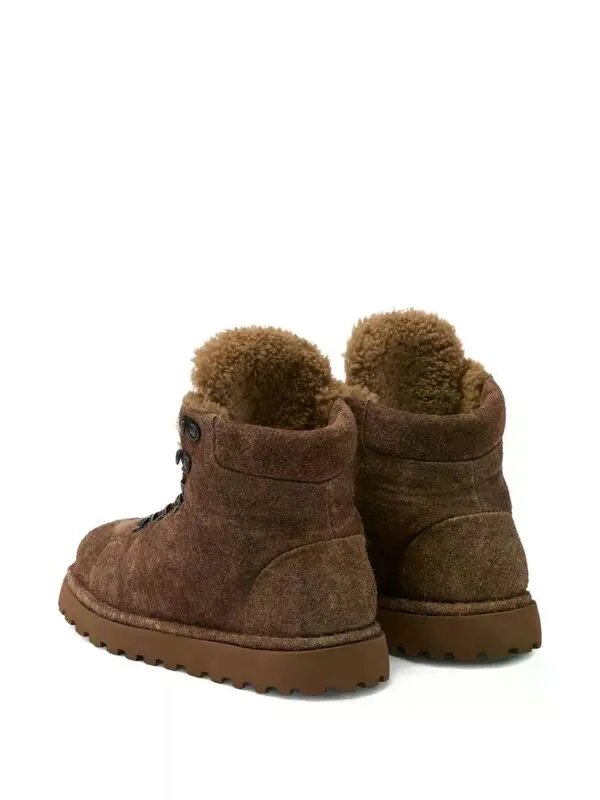 Marsèll Pallottola Shearling Lace-up Boots - Brown