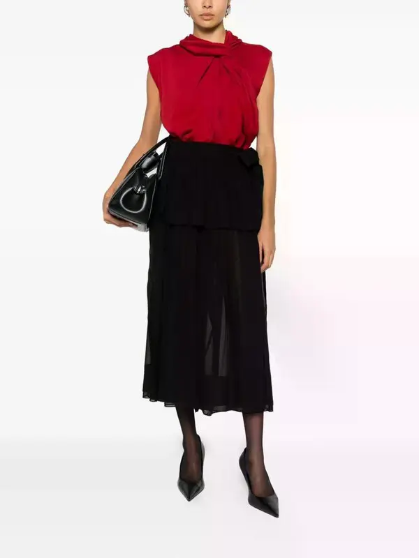 LANVIN Tiered Bow Trousers