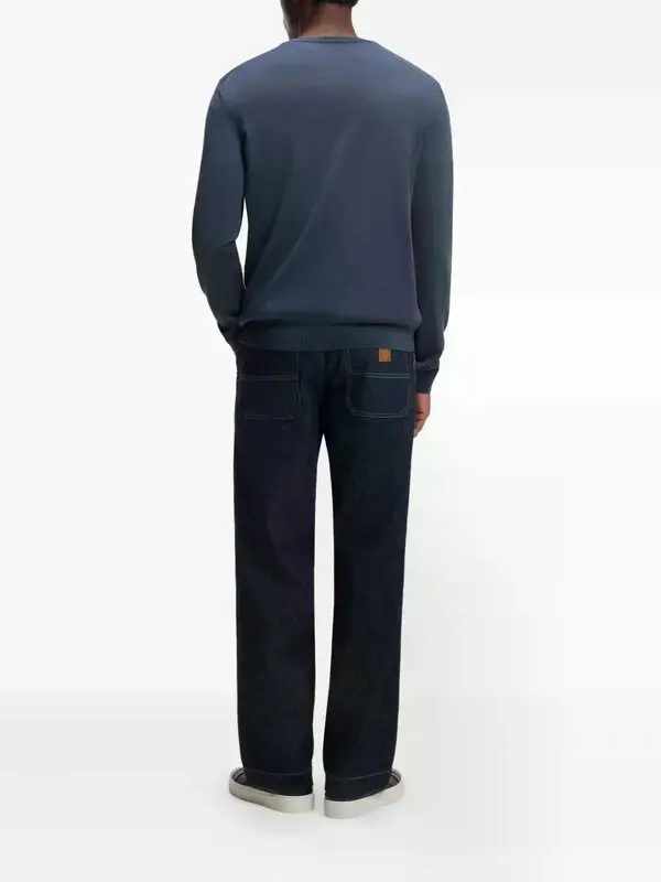 BOSS Crew-neck Wool Pullover