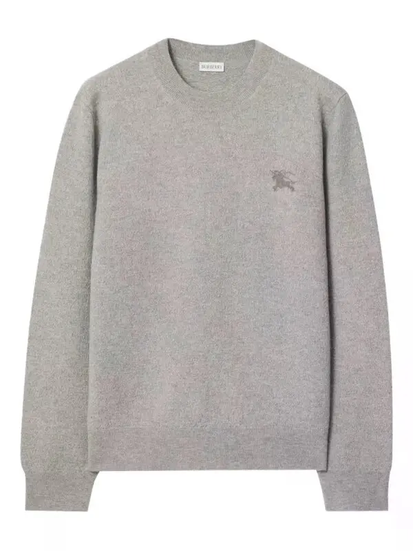 Burberry Logo-detail Wool Sweater - Grey