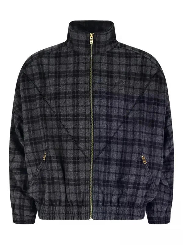 WILLY CHAVARRIA Zip-up Plaid Jacket