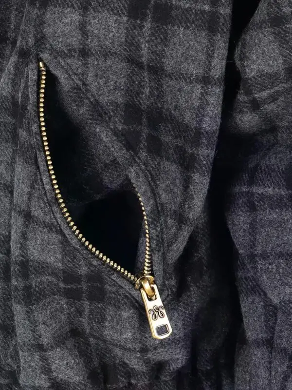 WILLY CHAVARRIA Zip-up Plaid Jacket