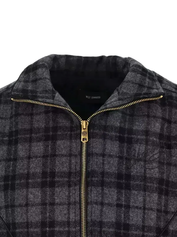 WILLY CHAVARRIA Zip-up Plaid Jacket