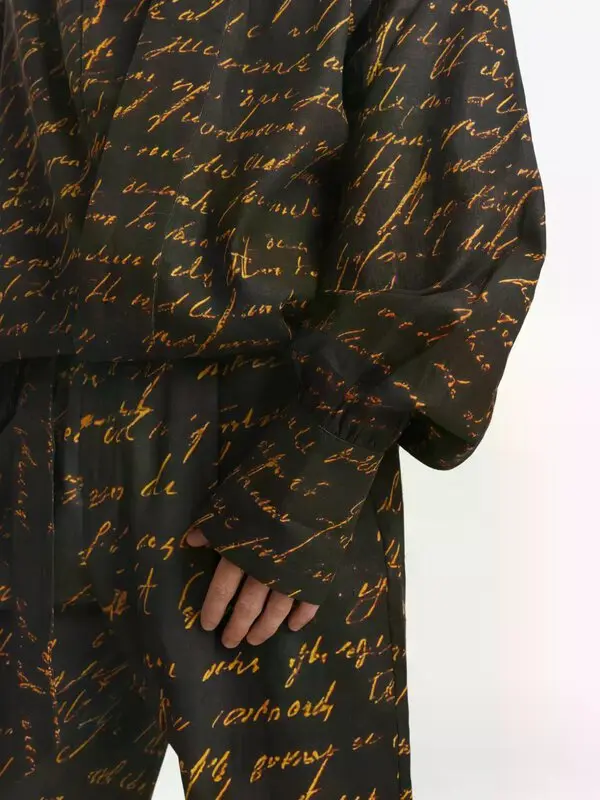 IRINA VOINEA Writings Balloon-sleeve Jacket