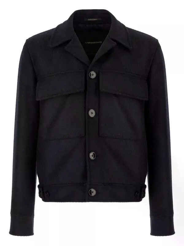 GABRIELE PASINI Flap-pocket Notched-lapel Jacket - Blue