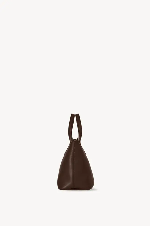 THE ROW Marcel Bag In Leather - Deep Brown