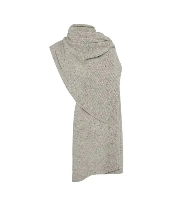 THE ROW Mantia Scarf - Light Grey Melange