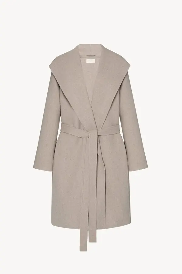 THE ROW Cicero Cashmere Coat - Light Grey