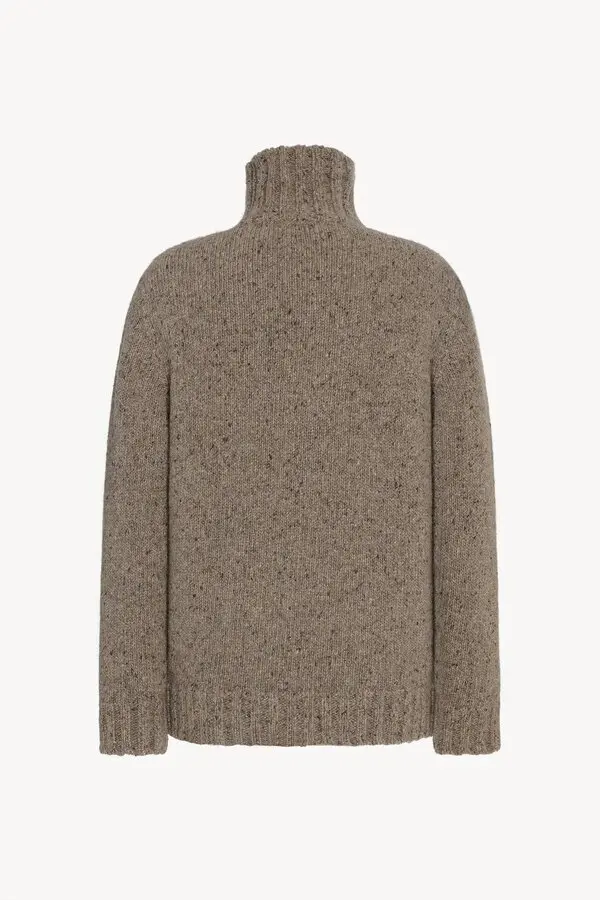 THE ROW Balzac Cashmere Turtleneck - Sepia