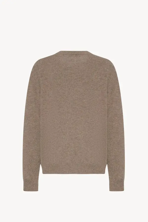 THE ROW Misael Cashmere Sweater - Light Pebble