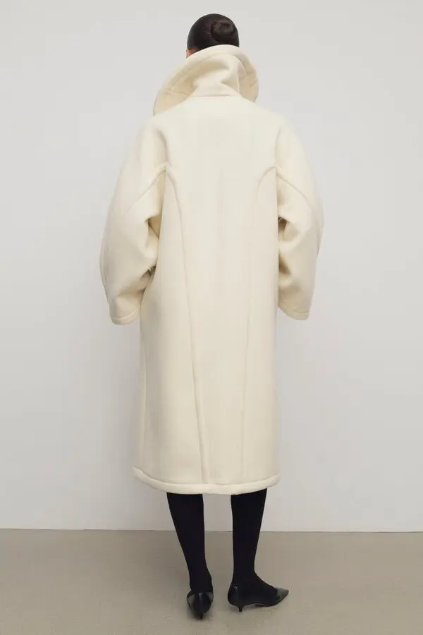 THE ROW Regino Virgin Wool Coat - Ivory