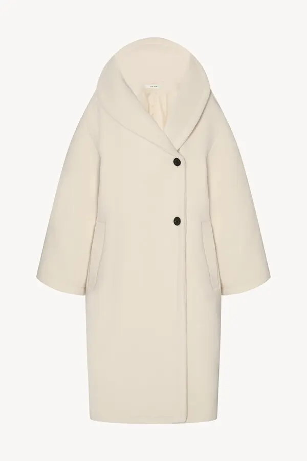 THE ROW Regino Virgin Wool Coat - Ivory