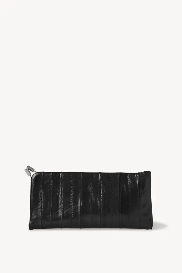 THE ROW Clasp Eel Sunglasses Case - Black