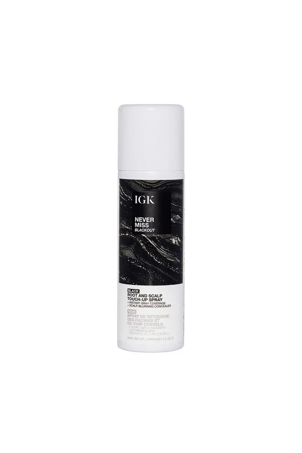 IGK Never Miss Root And Scalp Touch-up Spray Blackout - Black