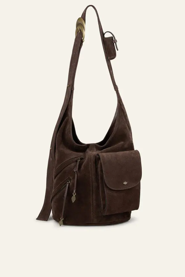 Ba&sh Youyou Multi-pocket Bucket Bag - Brown