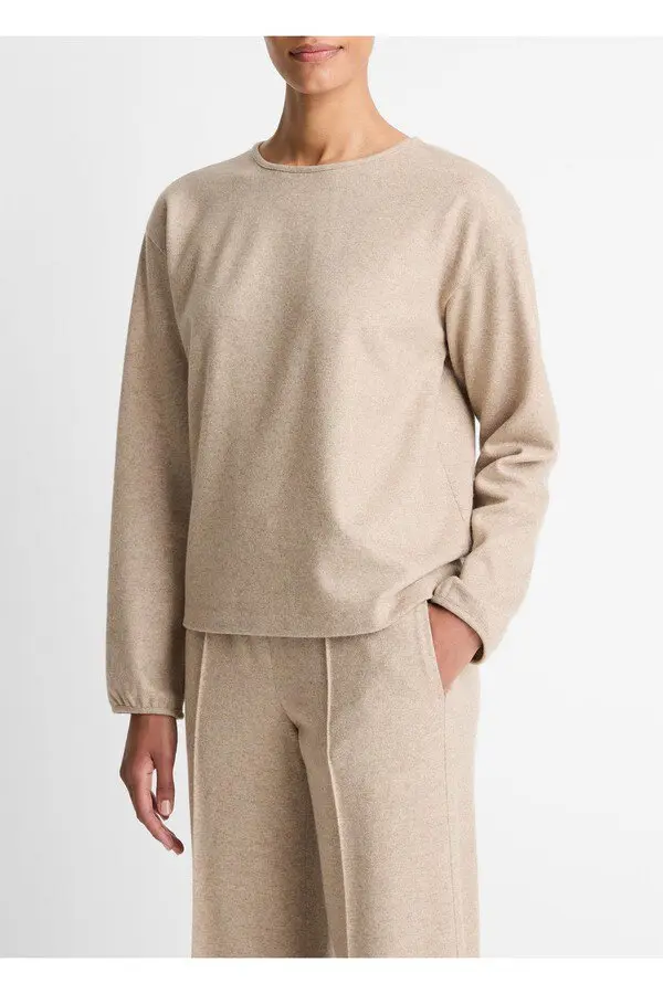 Vince Italian Wool-blend Lounge Pullover
