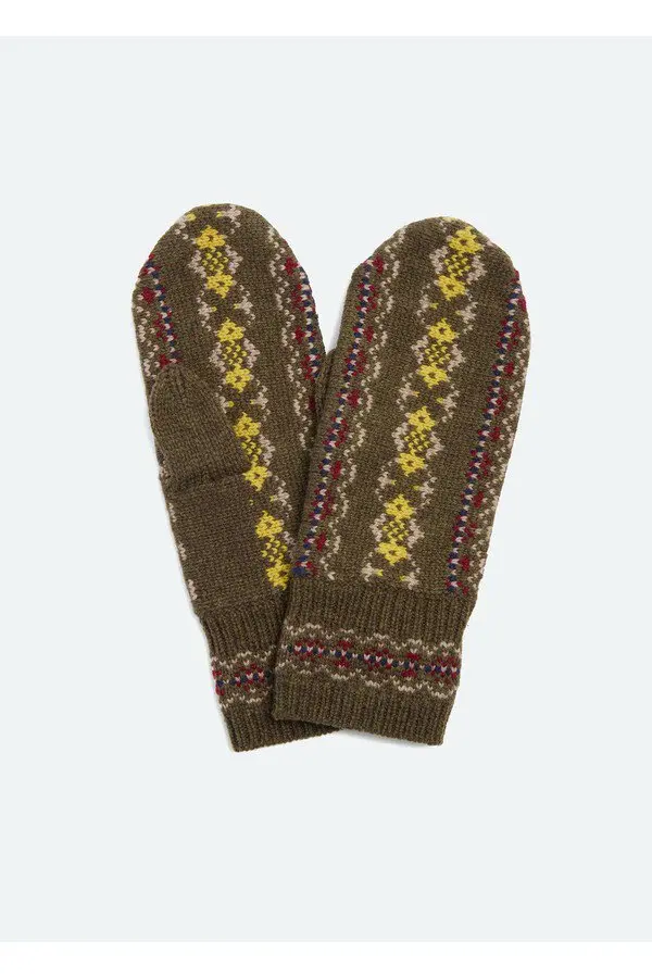 Sea Ciara Knitted Mittens - Green