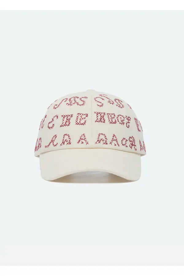Sea Kit Embroidered Cap - Red