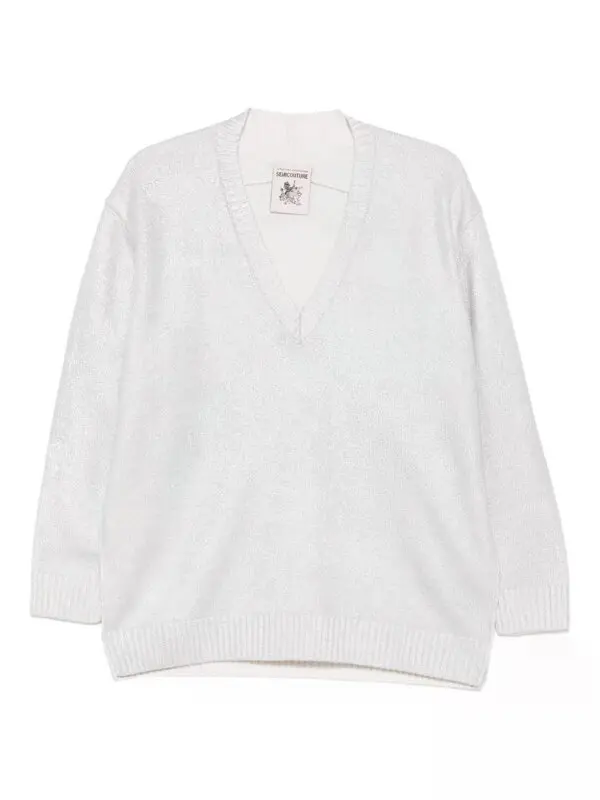 SEMICOUTURE Faustina V-neck Sweater