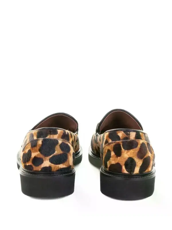 VIOLA RICCI Animal-pattern Loafers
