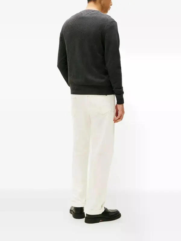 Tommy Hilfiger Logo-embroidered Top - Grey