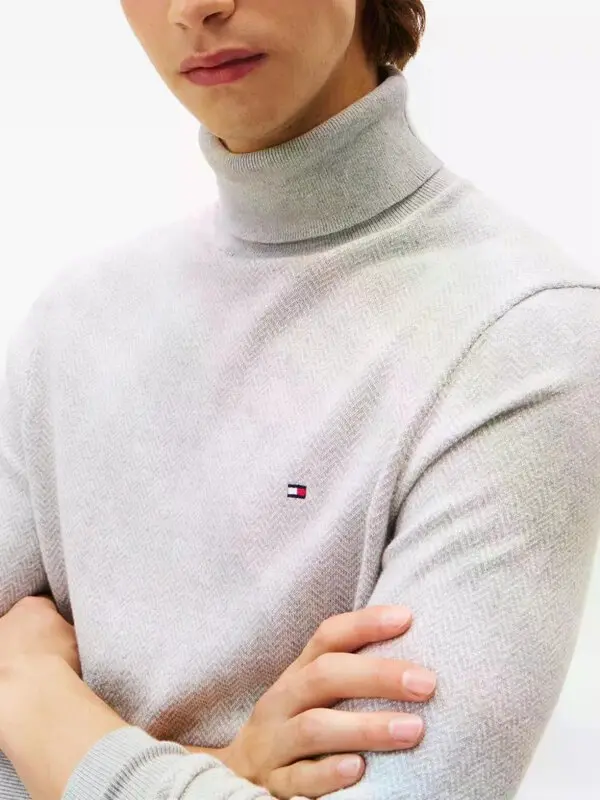 Tommy Hilfiger Logo Turtleneck Sweater