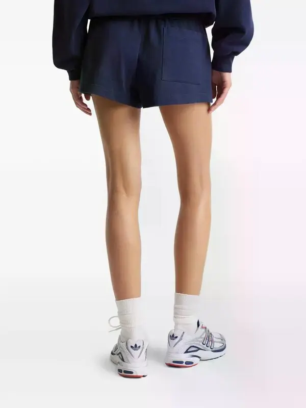 SPORTY & RICH Embroidered Elasticated Shorts - Blue